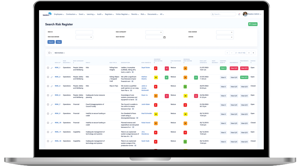 Risk Management Software | Beakon